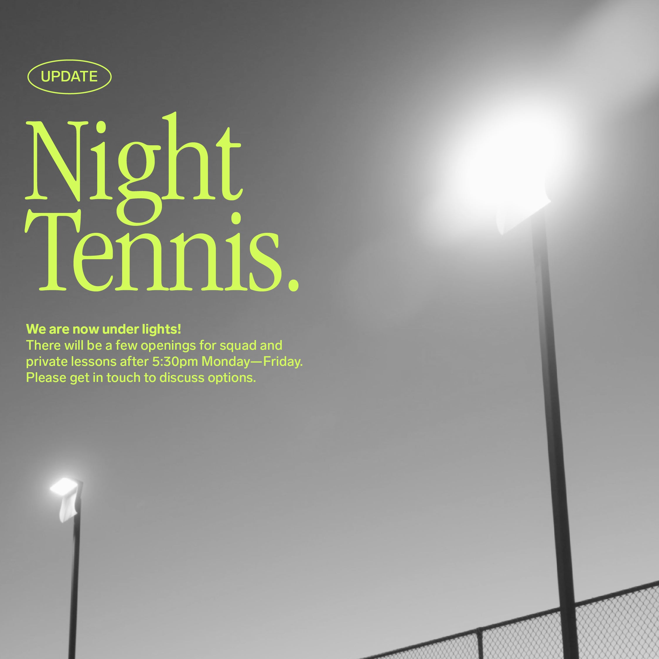 Night Tennis – JRT — Jonny Rowan Tennis