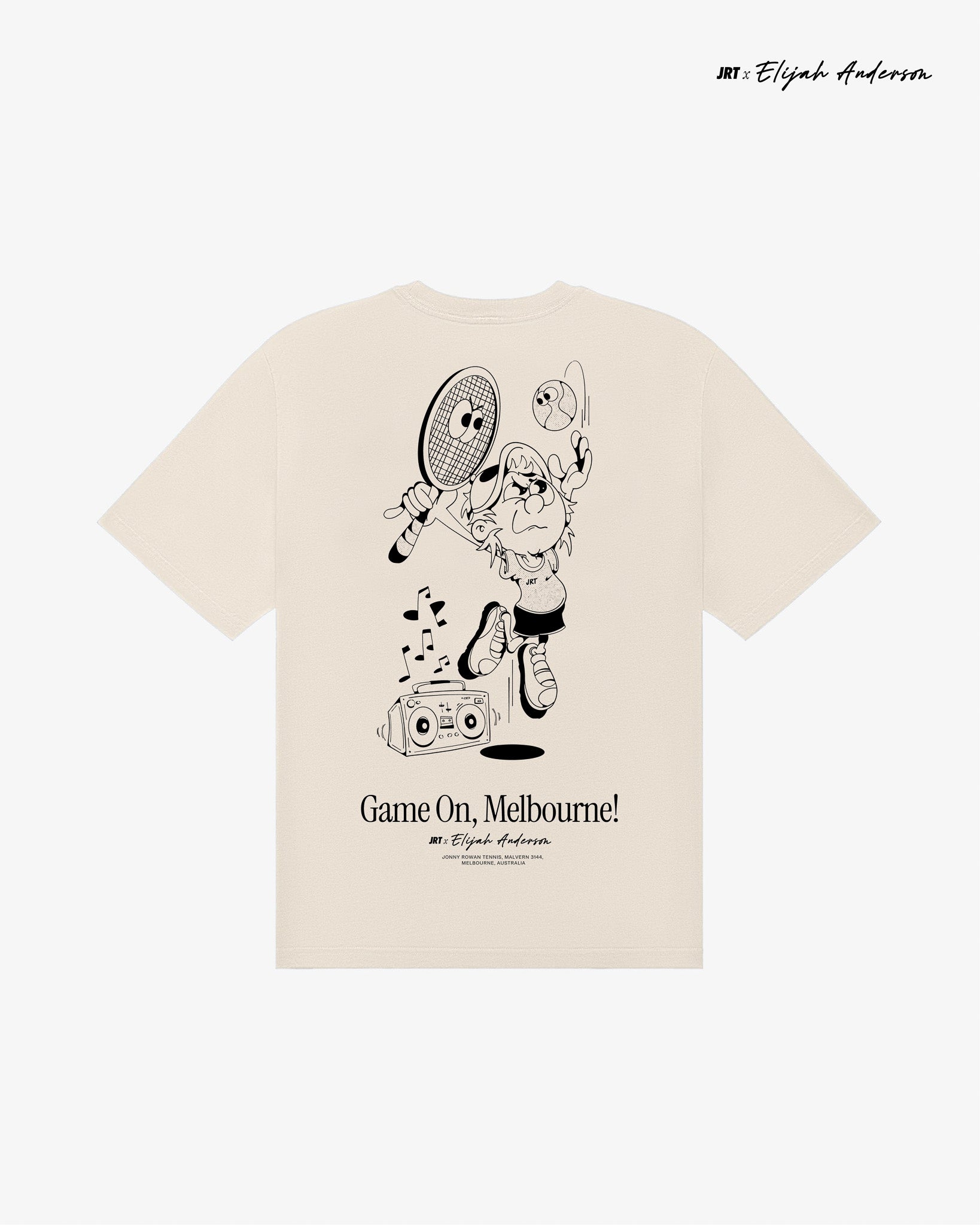 JRT x Elijah Anderson Game On Tee – JRT — Jonny Rowan Tennis